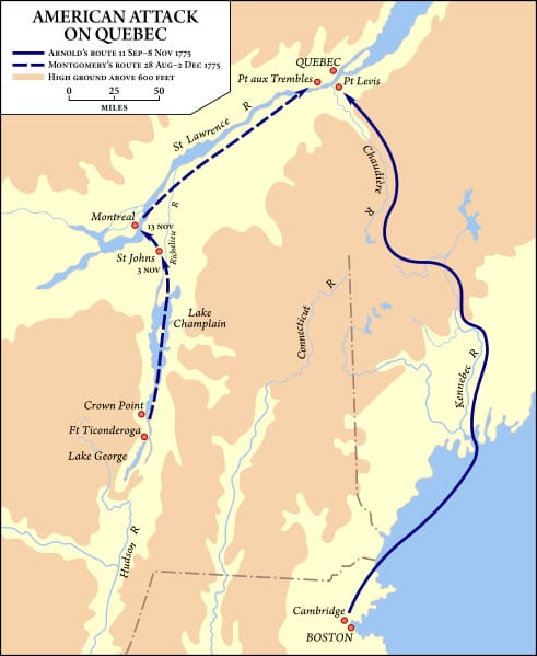 Battle of Quebec (Dec. 31, 1775) Summary & Facts