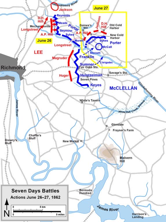 Seven Days Battles (June 25-July 1, 1862) Summary & Facts